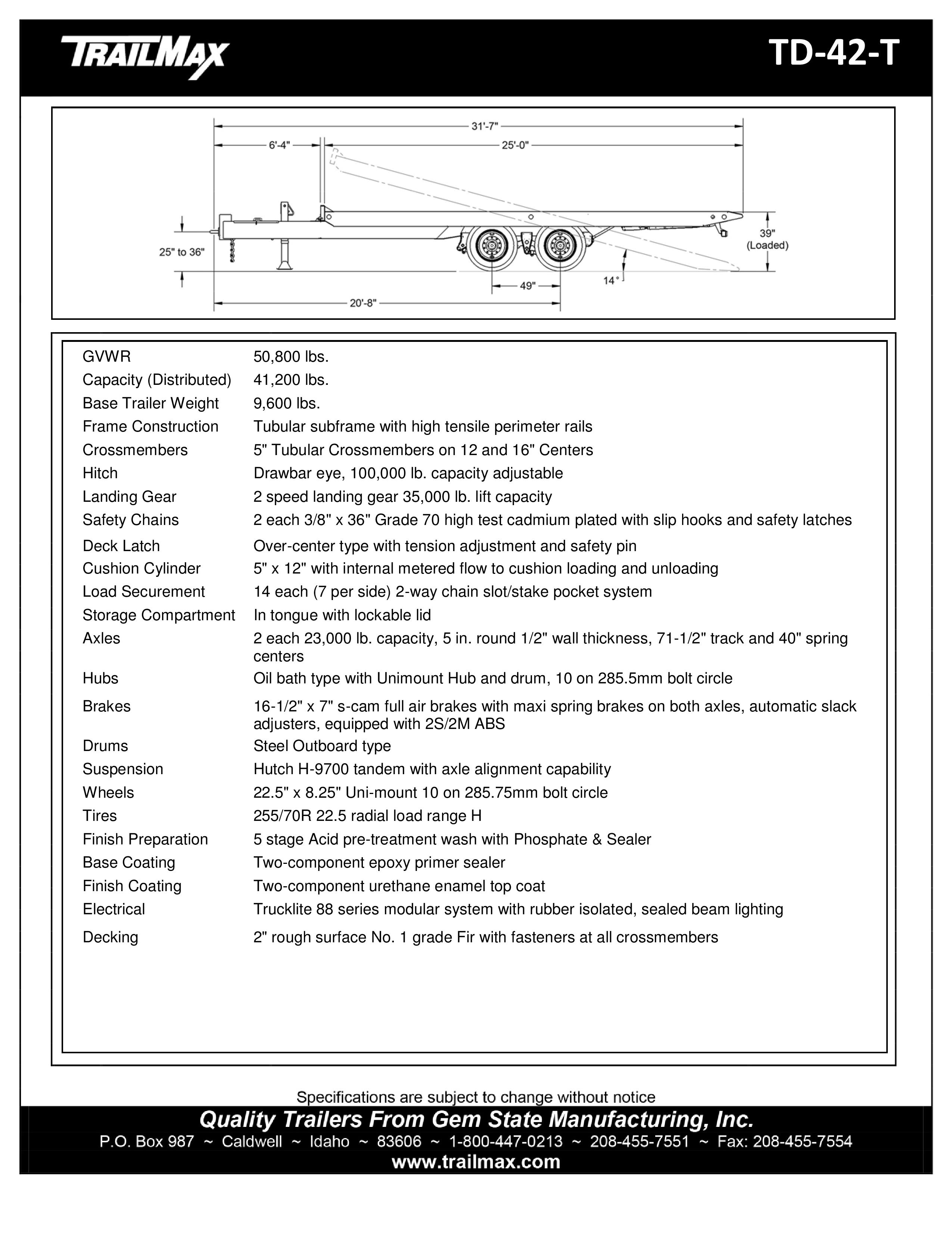 Trailmax Trailer Supplier Worldwide | Used TD-42-T Tiltbed Trailer For Sale