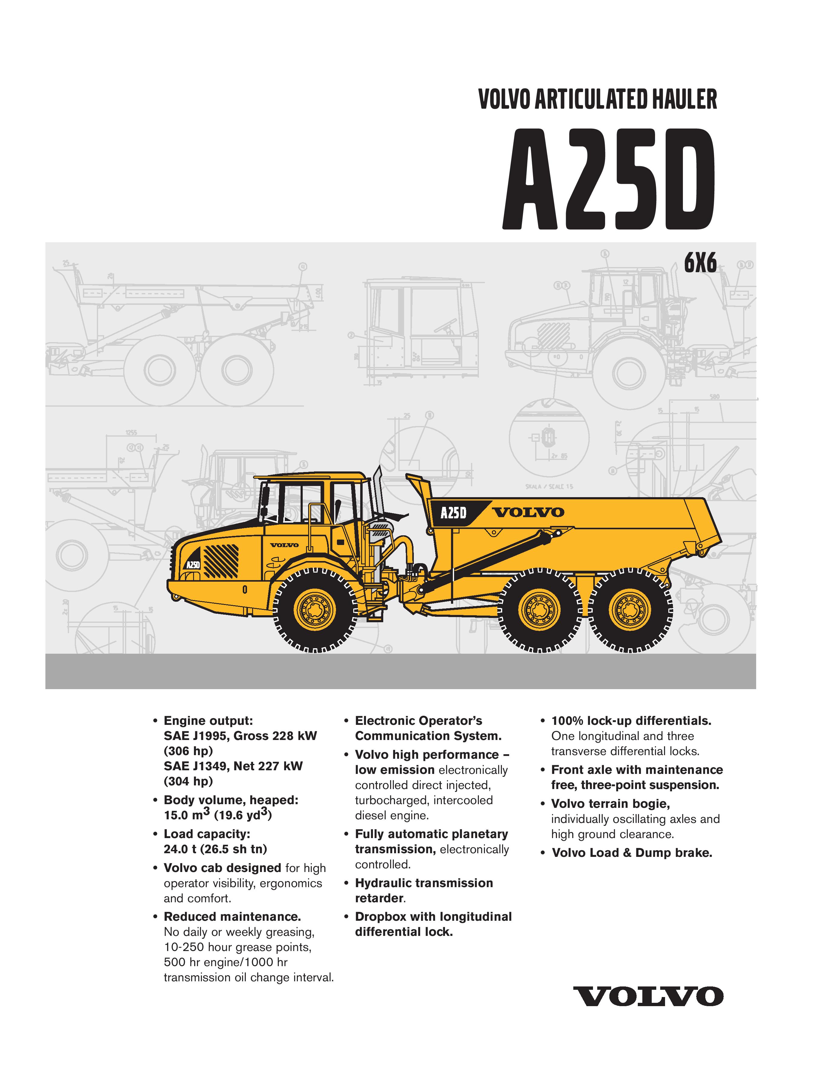 Proveedor de Camión Articulado a nivel mundial | Camión Articulado para Roca Volvo A25D usado a ...