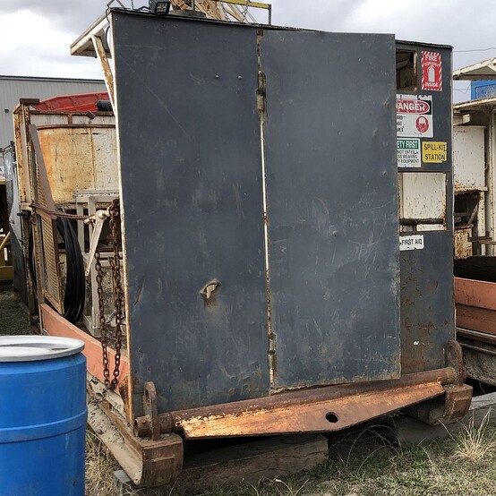 (4) Diamond Drill Skid Shack Work Platforms