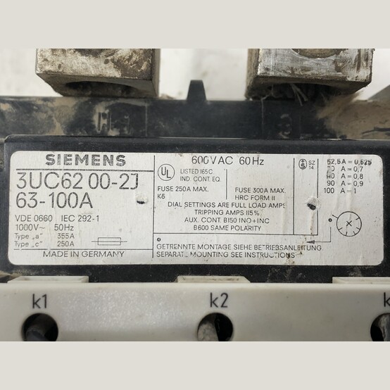 Siemens 100AMP Overload Block