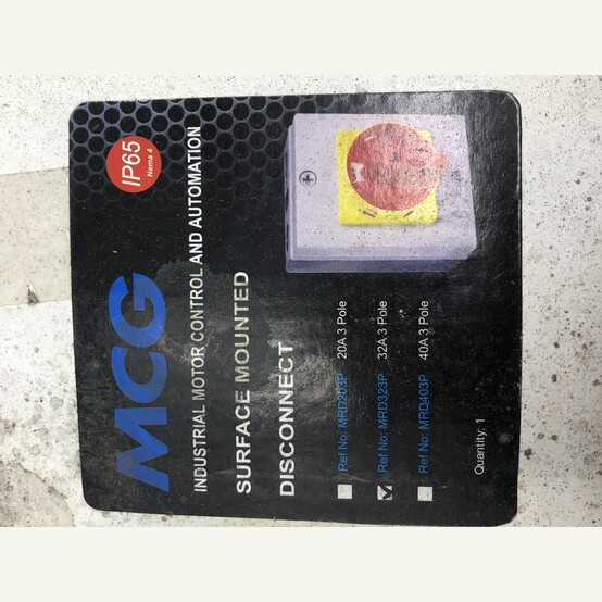 MCG Safety Disconnect Switch