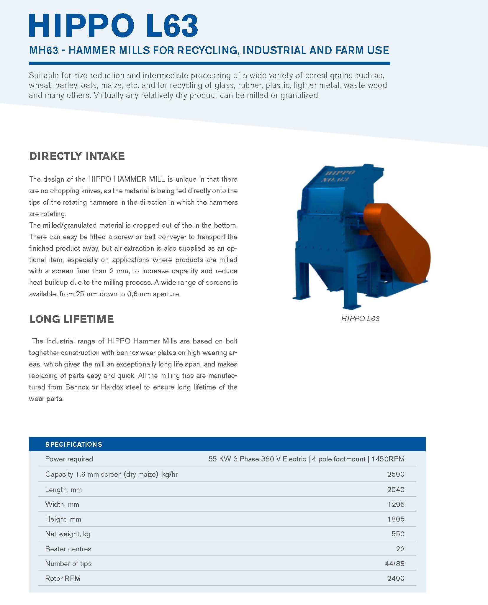 Hippo L63 Hammer Mill