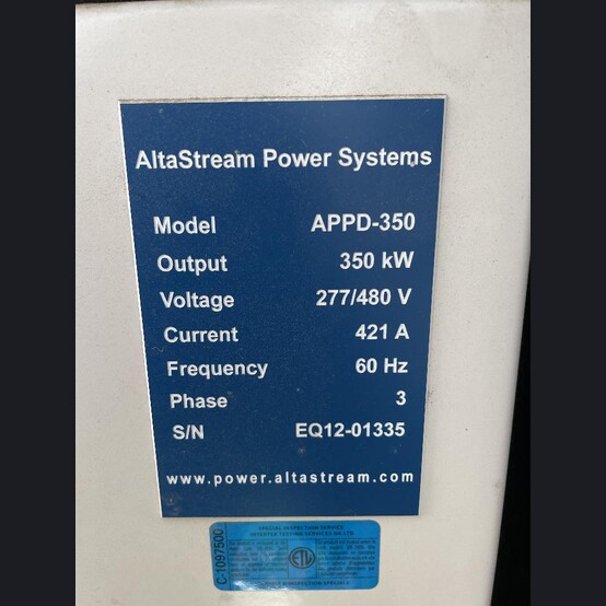 AltaStream 350kW Diesel Generator