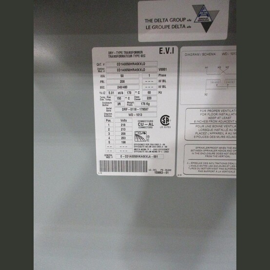 50kVA Delta EVI Transformer