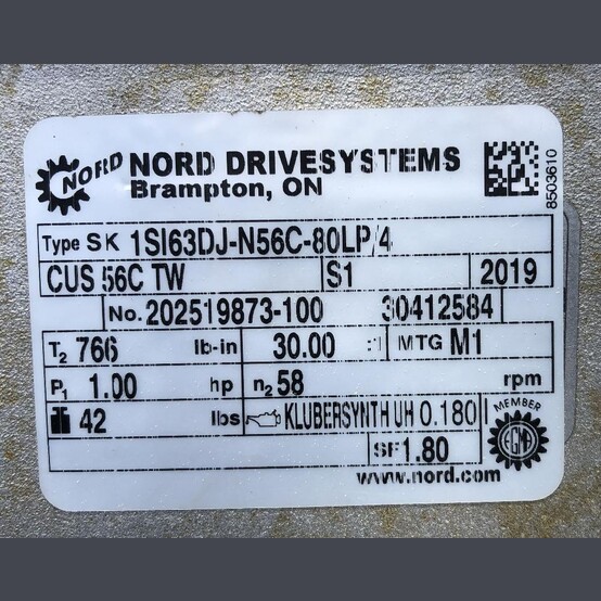 Nord 1HP Flexbloc Gearmotor