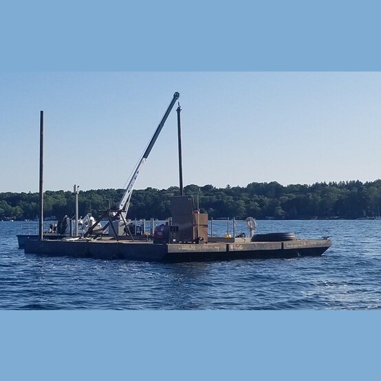 2015 Shop Built 40’x10’x3′ Sectional Barges