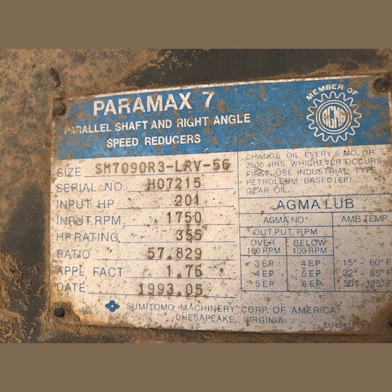 Sumitomo Paramax 7 Speed Reducer