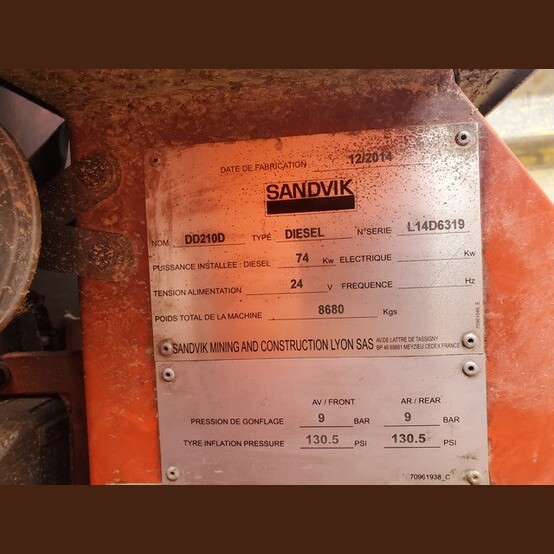 2015 Sandvik DD210 Single Boom Jumbo