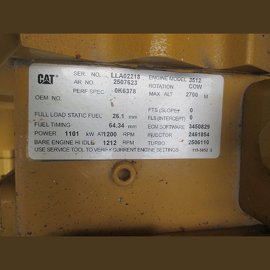 Caterpillar Diesel Engine Supplier Worldwide | Used CAT 3512C Mining ...