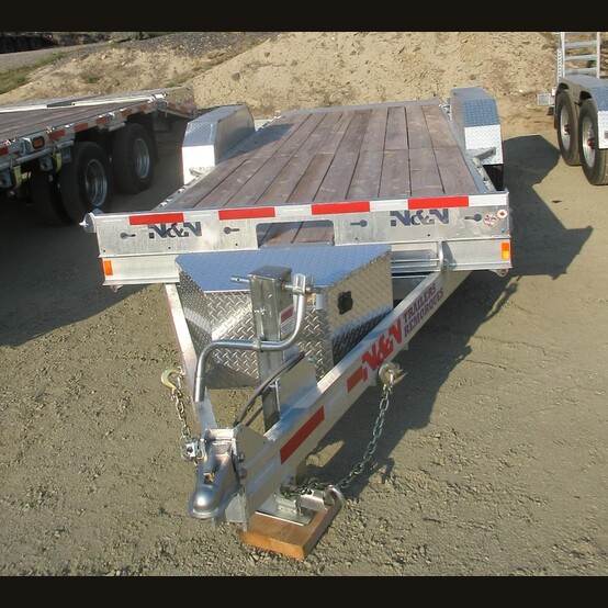 20ft Galvanized Tandem-Axle Lowbed Equipment Trailer