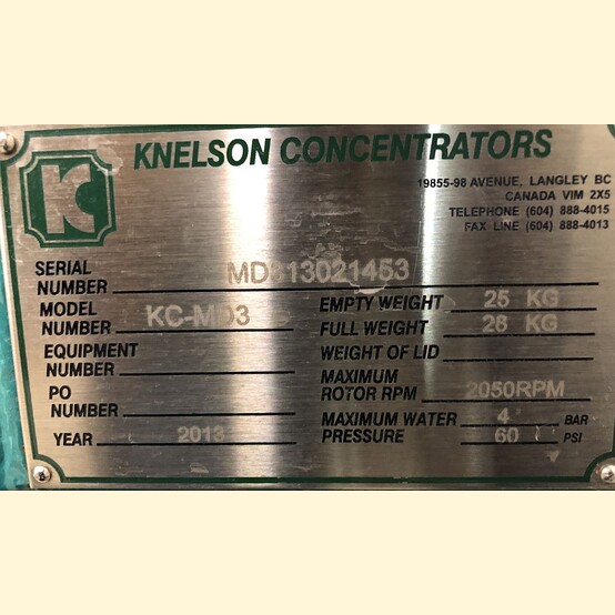 Knelson KC-MD3 Concentrator