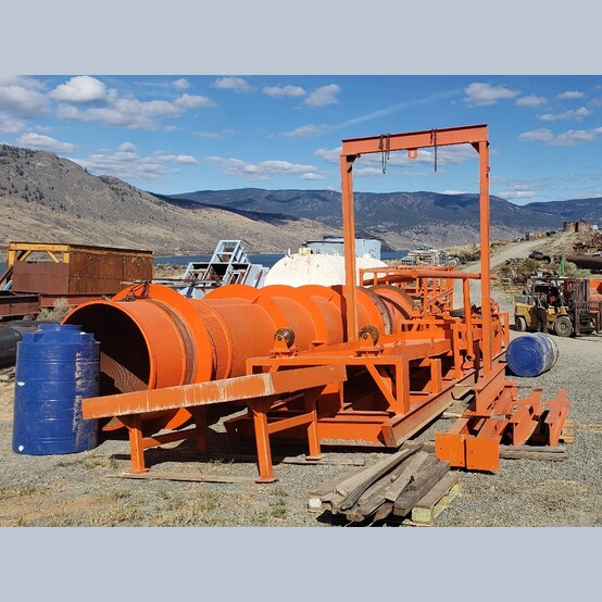 5.5ft x 40ft Scrubber Trommel Wash Plant