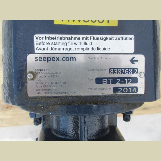 Seepex BT 2-12 Progressive Cavity Pump