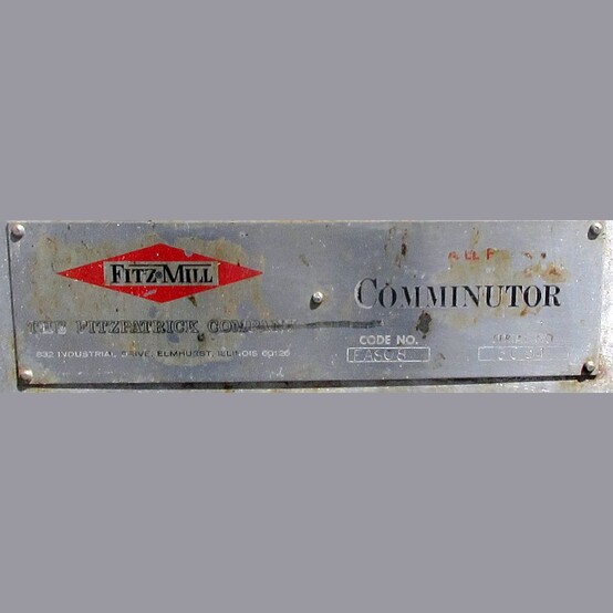 Fitzmill Comminutor Hammer Mill