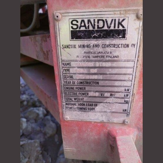 2012 Sandvik DT820-C Jumbo Drill
