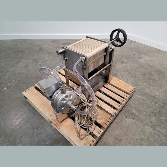 Stainless Steel Laboratory Filter Press with Pump