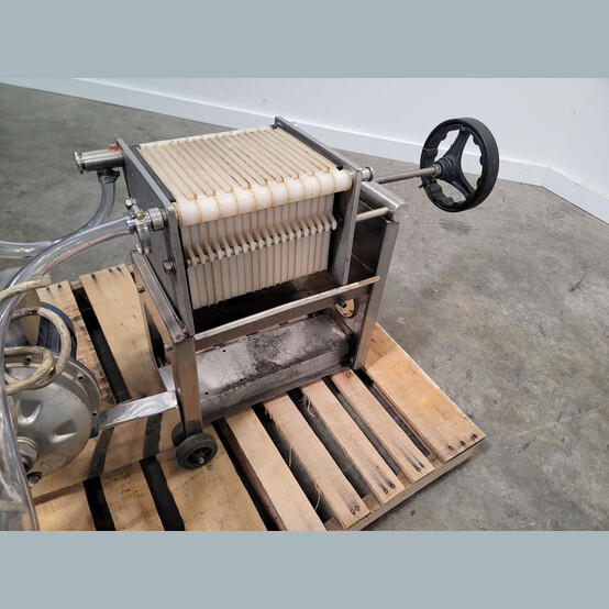 Stainless Steel Laboratory Filter Press with Pump