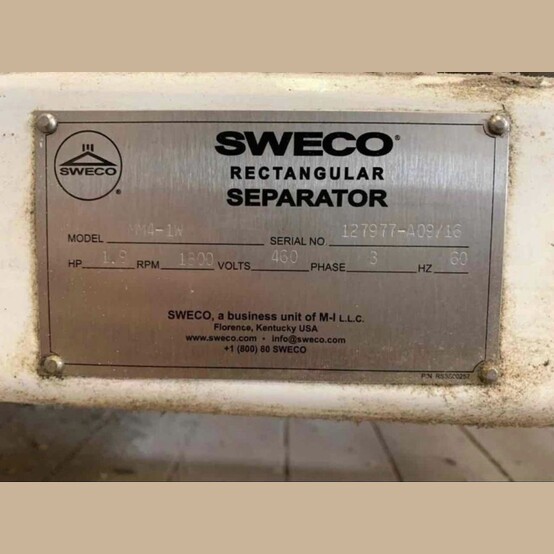 Sweco MM4-1W Rectangular Separator