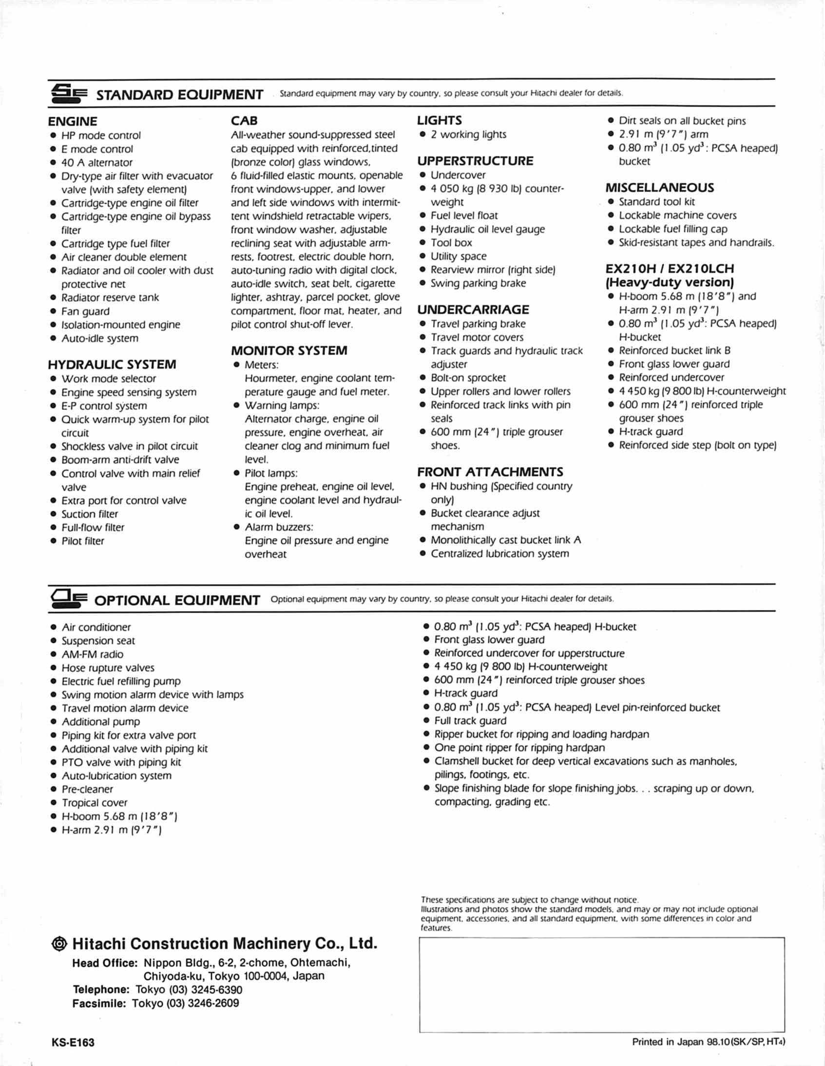 Hitachi EX200-5 Excavator