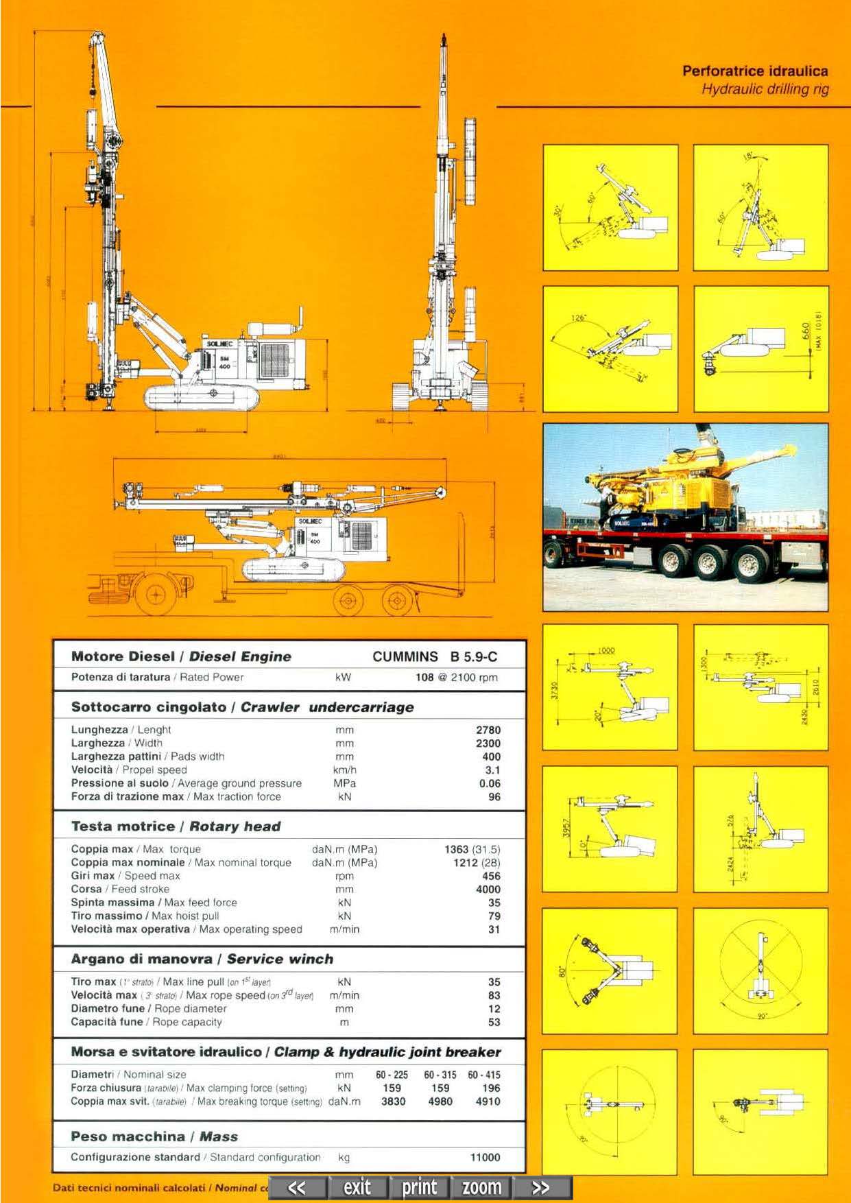 Soilmec SM400 Rotary Drill