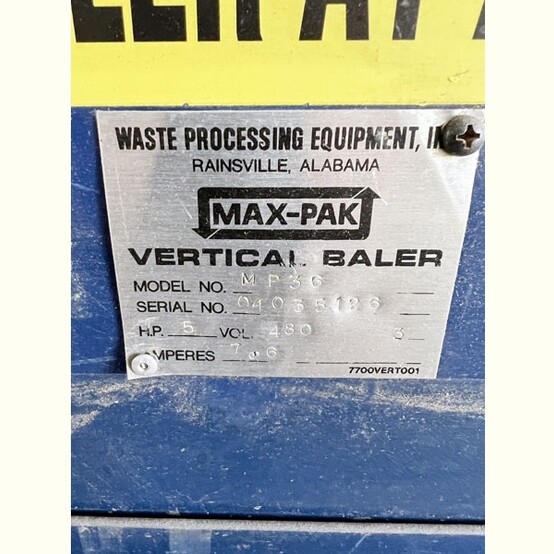 Max-Pak Vertical Baler