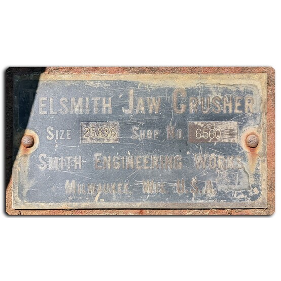 Telsmith 25in x 36in Jaw Crusher