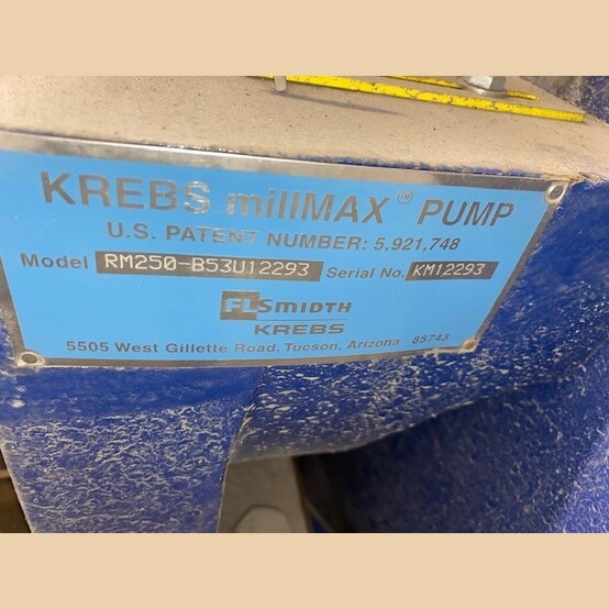 Krebs SlurryMax RM250 10x8 Slurry Pump