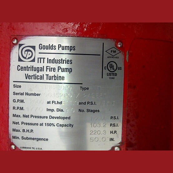 2000 GPM Fire Pump House