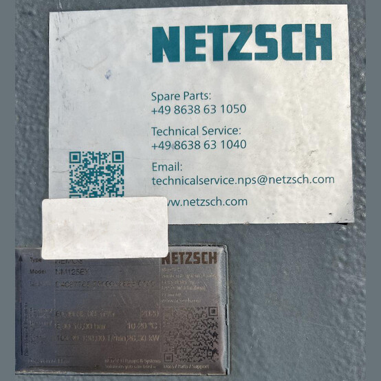 Netzsch NM125BY Progressive Cavity Pump