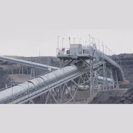 2900ft RCC Overland Conveyor System with Bridge Sections