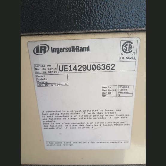 Ingersoll-Rand Unigy UNI-15TAS-130-L Air Compressor