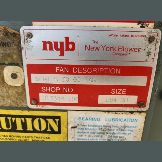 New York Blower Series 30 GI Fan