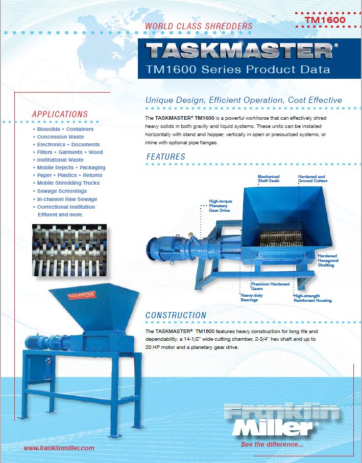 Taskmaster TM1630 Shredder