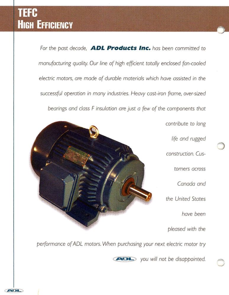 New Surplus ADL Electrical Motors