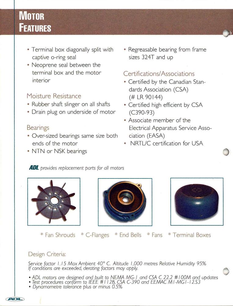 New Surplus ADL Electrical Motors
