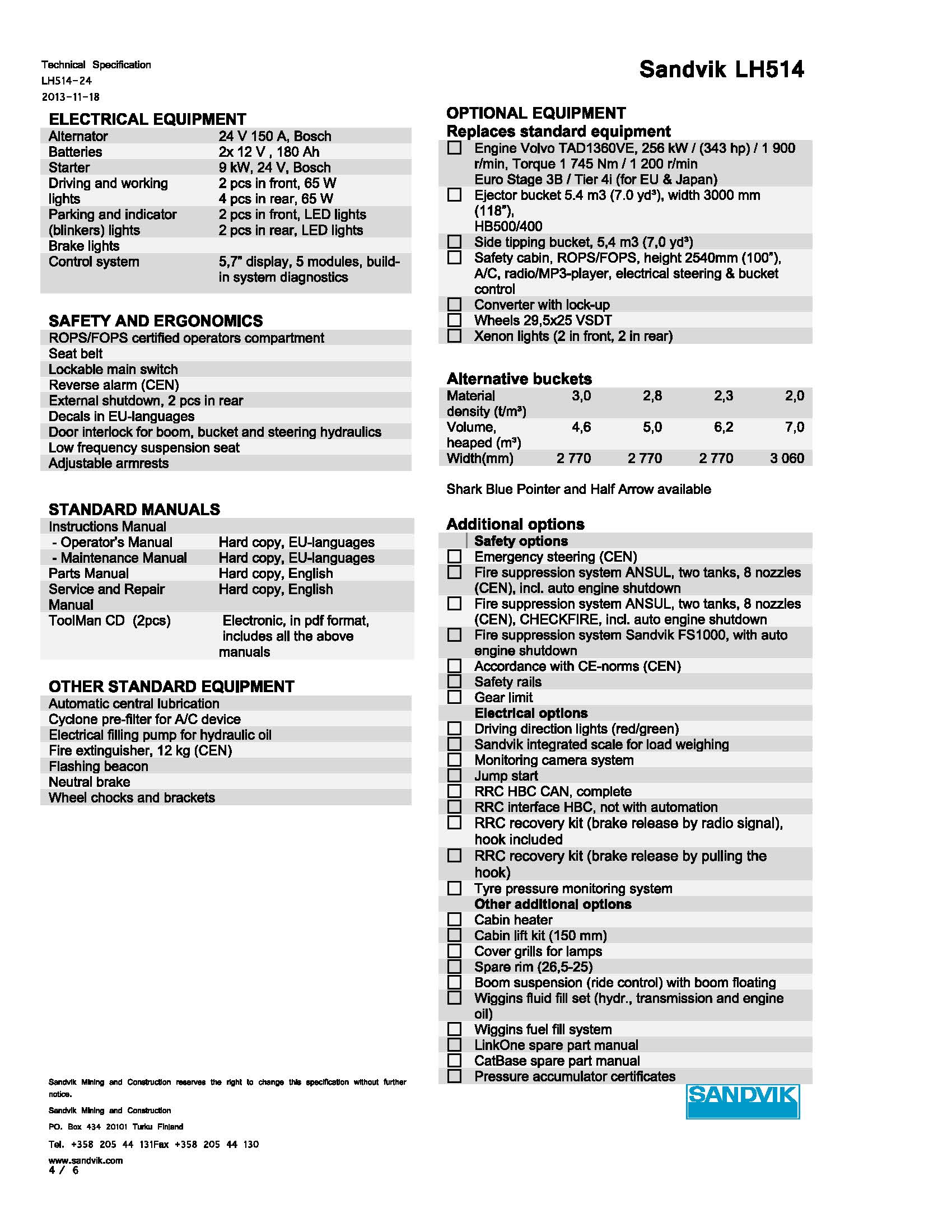 (2) Sandvik LH514 Scooptrams