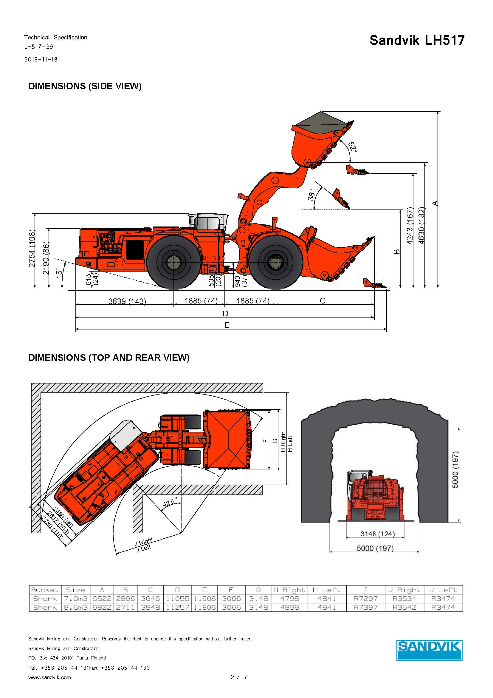 2013 Sandvik LH517 Scooptram