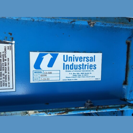 16ft Universal Industries Bucket Elevator