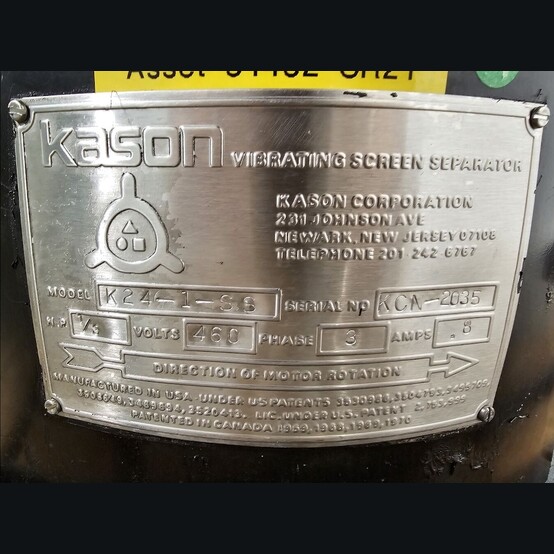 Kason 24in Dia. Vibratory Screen