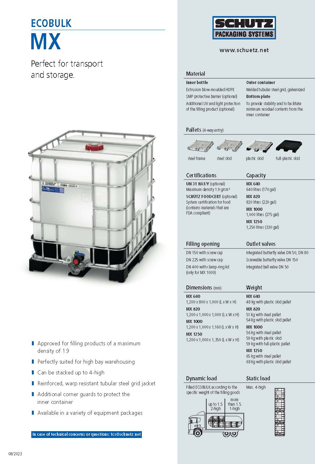 SCHÜTZ Ecobulk MX1000 Totes