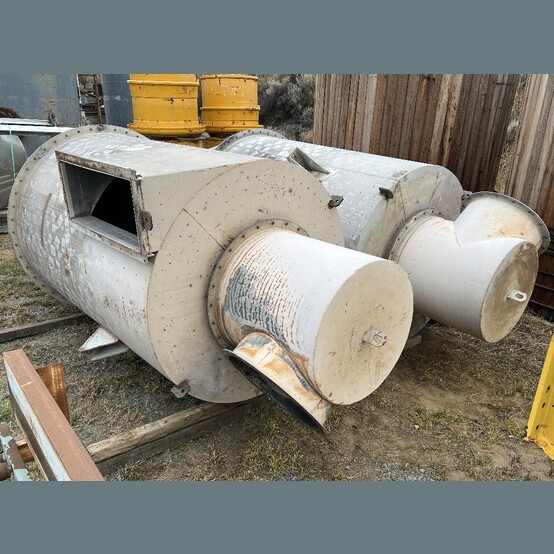 6ft Dia. x 20ft High Ceramic-Lined Cyclones