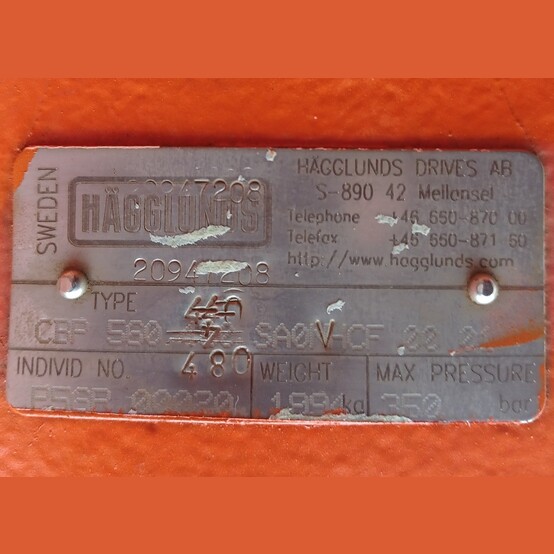 Hagglunds CBP 560 Hydraulic Drive