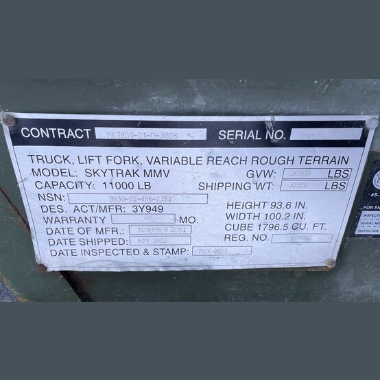 Manipulador Telescópico SkyTrak MMV