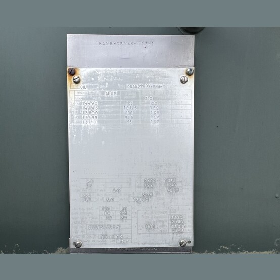 Ferranti-Packard 2000kVA Oil-Filled Transformer