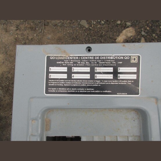 Square D 100 Amp Breaker Panel