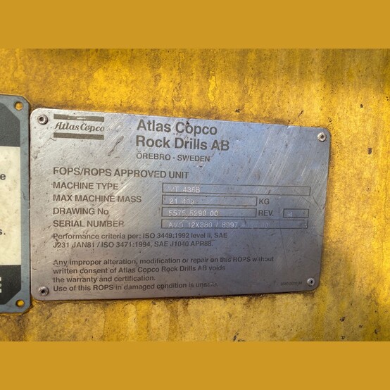 Atlas Copco MT436B Underground Truck