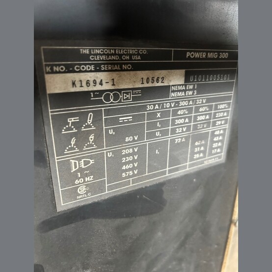 Lincoln Power MIG 300 Welder