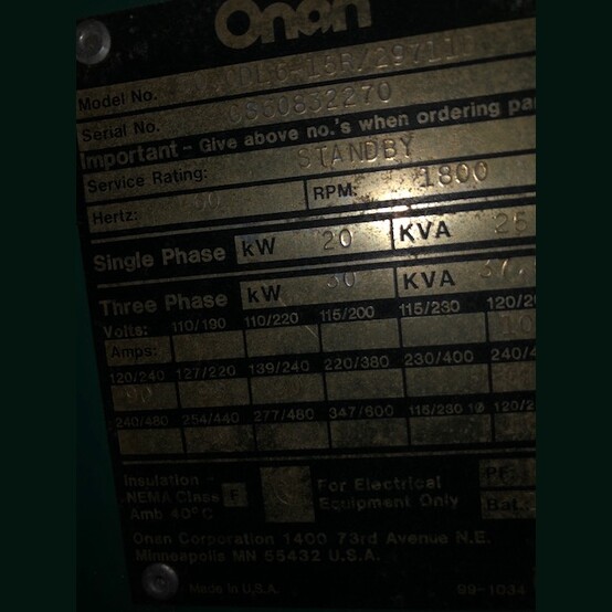 30kW Cummins Diesel Generator