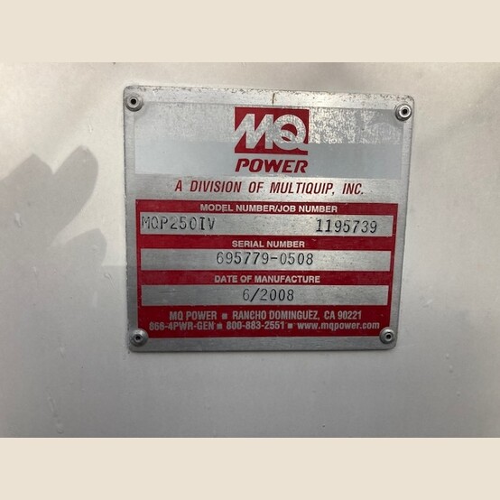 275kW MQ Power Diesel Generator