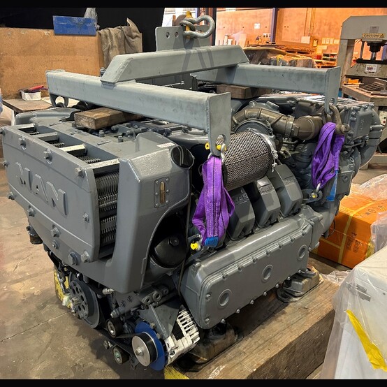 MAN V8 Marine Diesel Engine
